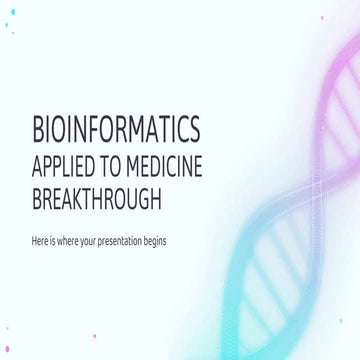 Bioinformatics applied to medicine breakthrough.pptx
