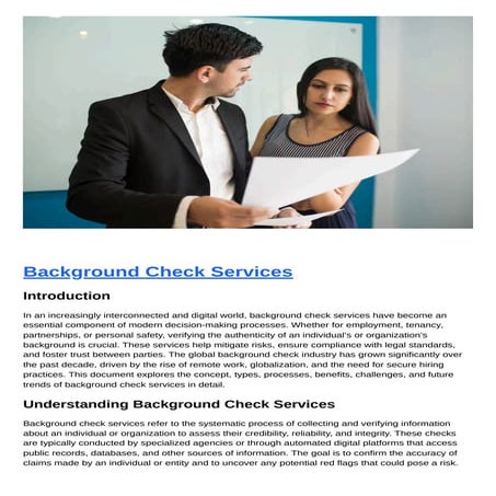 Background Check Services.pdf for employers | PDF