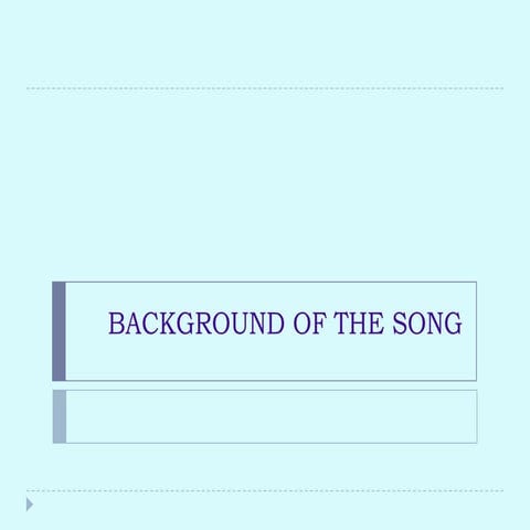 Song Background | PPT