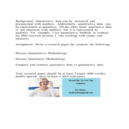 Background Quantitative data can be measured and documented wi | PDF