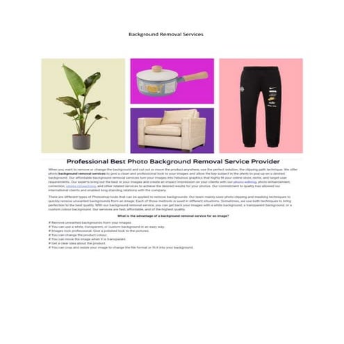 Background Removal Services | DOCX