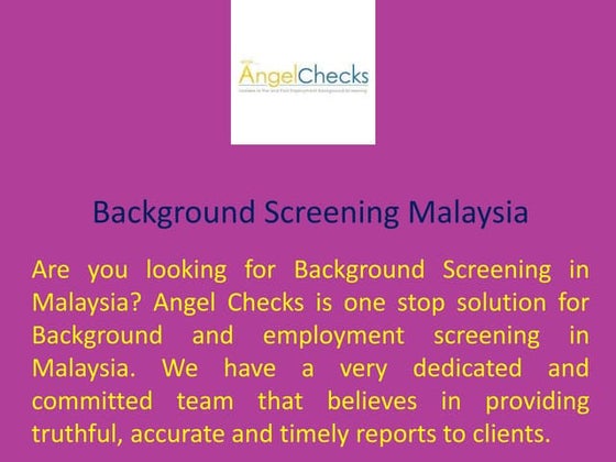 Pre employment screening | PPT