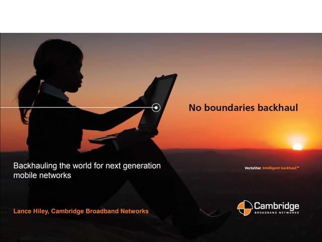 Backhaul Ppt Ppt