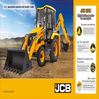 JCB Backhoe Loader 2 DX - Brochure | PDF