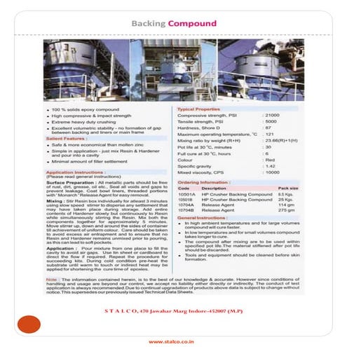 Backing Compound | PDF