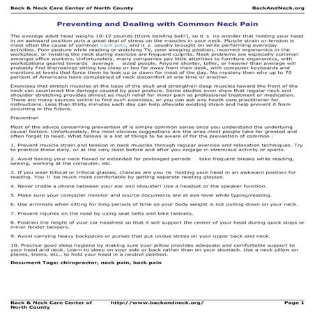 text neck handout (1) | PDF