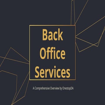 Back office | DOCX