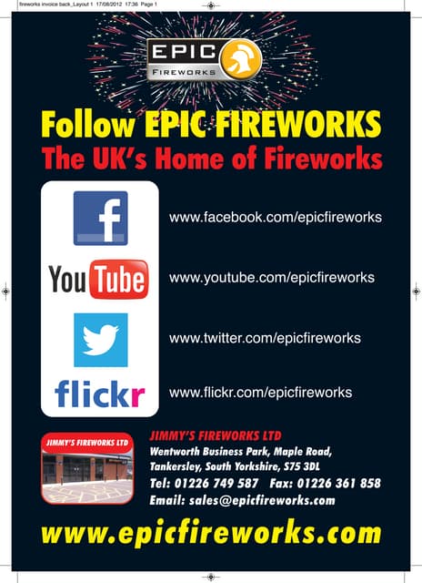 NEW 2022 Epic Fireworks Brochure | PPT