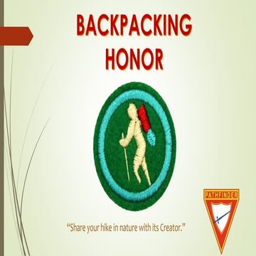 Backpacking Honor | PDF