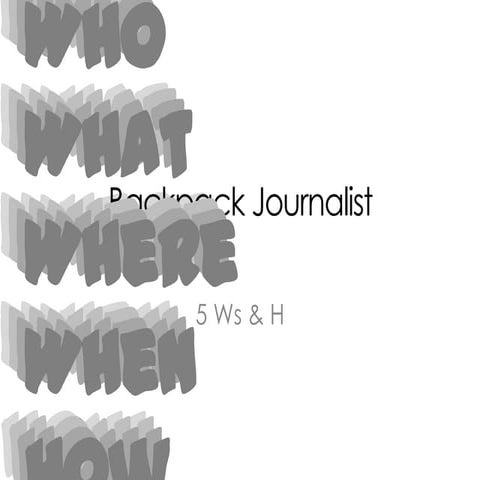 Backpack journalist | PPTX