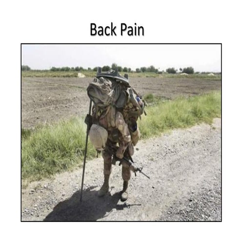 Army Back pain | PDF