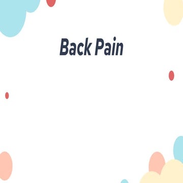 Back Pain Tutorial.pptx approach to back pain | PPT