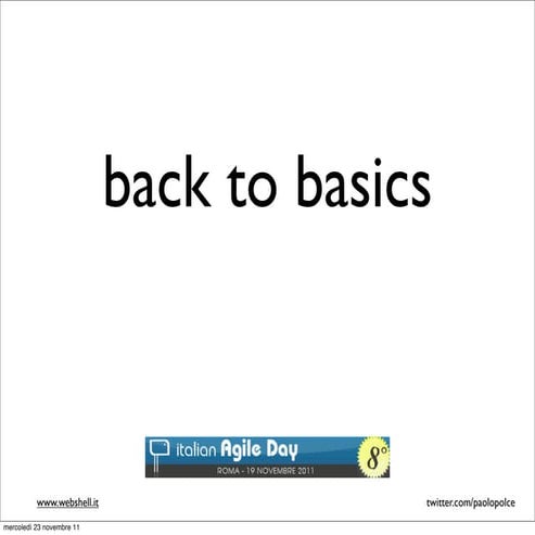 Back to basics | PDF