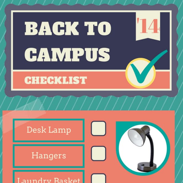 Back to Campus Checklist Infographic | PDF