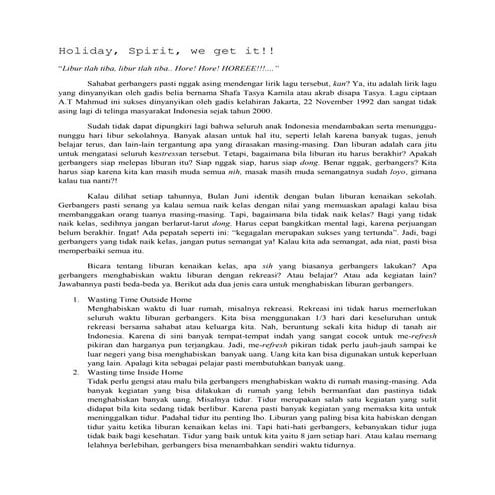 Back to school | DOCX