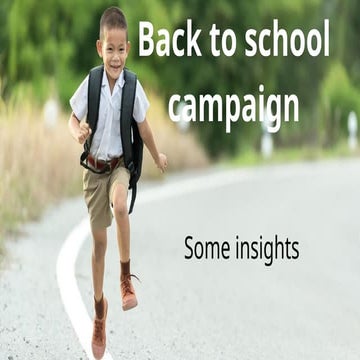 back to school campaign example of a good storytelling | PPTX