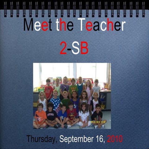 Meet the Teacher Presentation | PPT