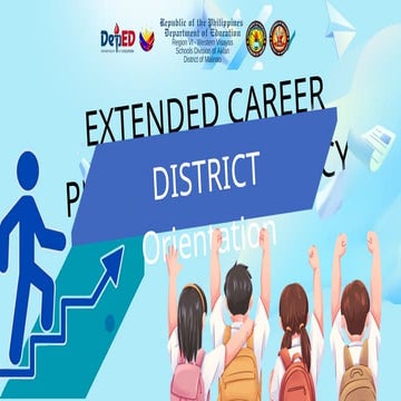 Back to School Classroom Orientation Educational Presentation in Blue ...