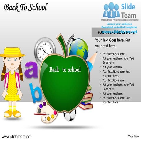 Back to school education powerpoint presentation slides. | PDF