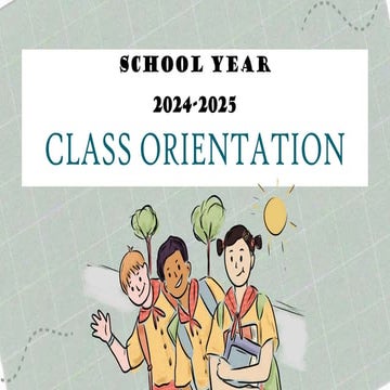 Back to School First Day Classroom Orientation Presentation in Brown ...