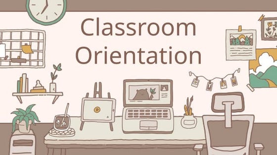 Class Orientation Educational Presentation in White, Yellow, And Pink ...