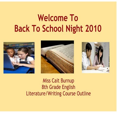Back To School Night | PPT | Secondary Education | Education
