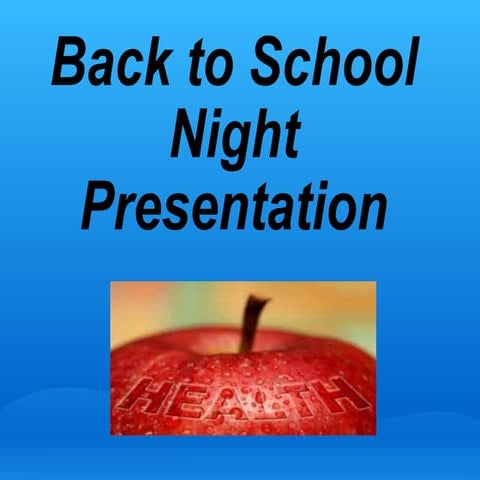 Back to school_night_presentation | PPT | Education