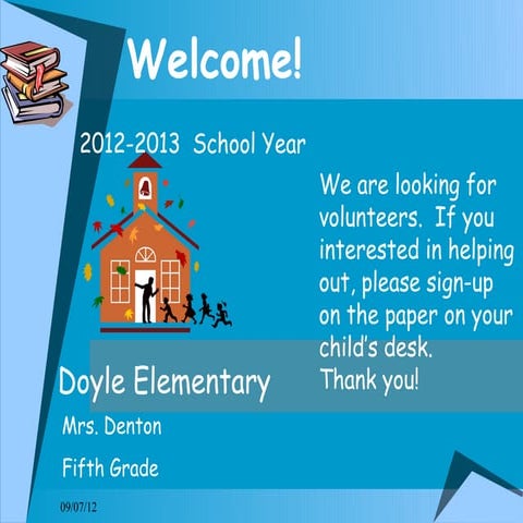 Back to school power point(parents) grade 5 | PPT