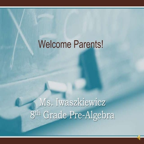 Back to school pre algebra | PPT