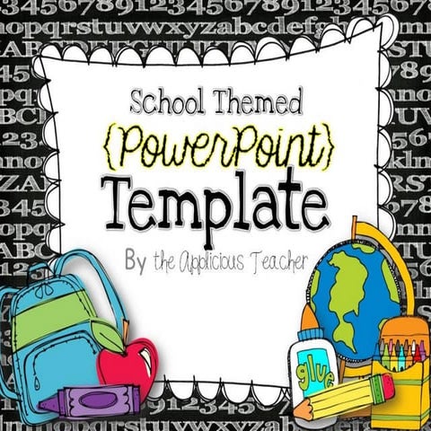 Back to School template - Good for Elementary Class | PPT