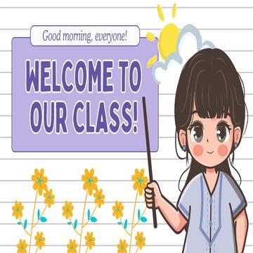 Back to School Welcome Back Class Orientation Presentation in Purple ...