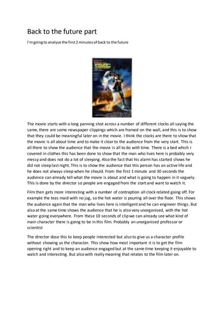 Ferris bueller film opening | DOCX | Movies | Entertainment