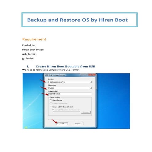 Backup and-restore-os-by-hiren-boot | PDF