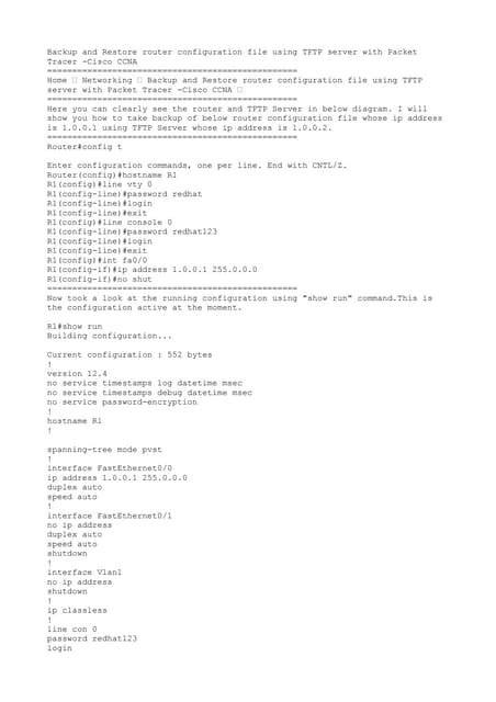 Backup And Restore Router Configuration Txt Operating Systems