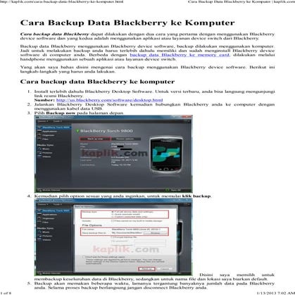 Backup bb | PDF