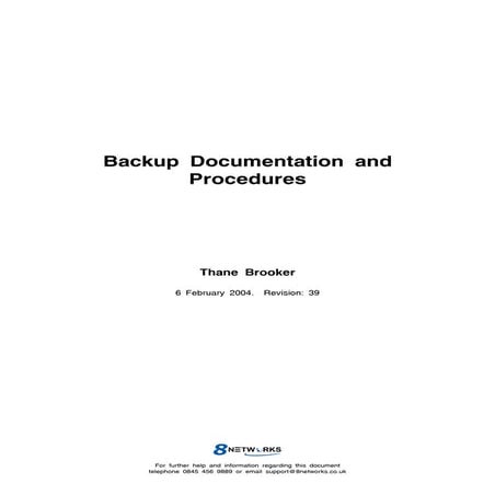 Backup procedures | PDF