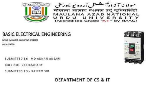 PPT ON MCB | PDF | Science