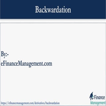Backwardation | PPT | Free Download
