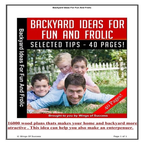 Backyard ideas for_fun_and_frolic | PDF