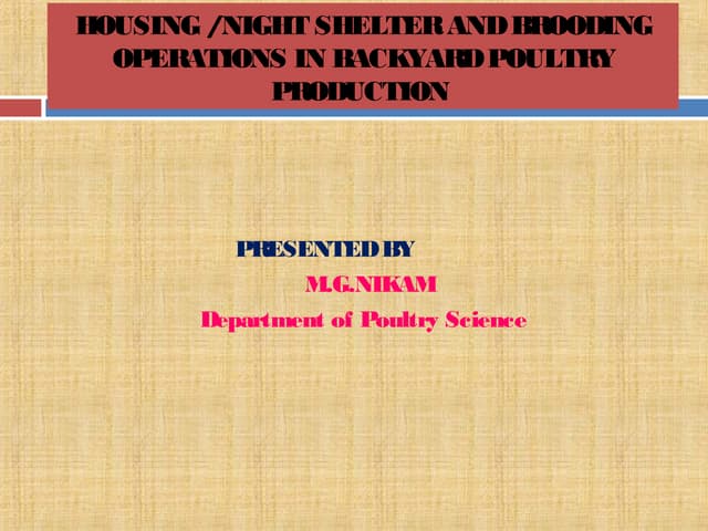 Types of Poultry Housing for poultry production.ppt
