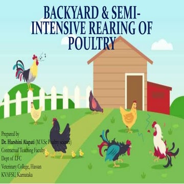 Backyard & semi intensive rearing of Poultry.pptx