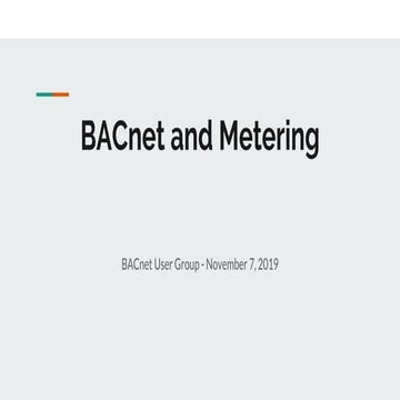 BACnet and Metering | PPTX