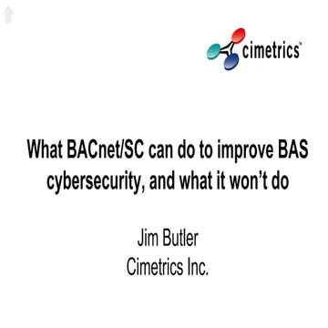 What BACnet/SC can do to improve BAS cybersecurity, and what it won’t ...