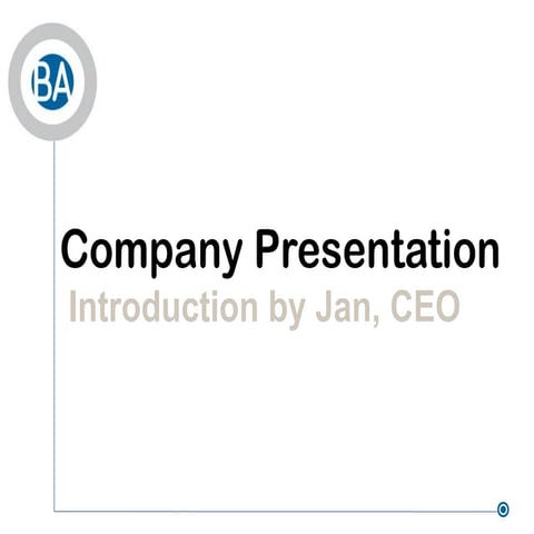BA Company Presentation | PPT