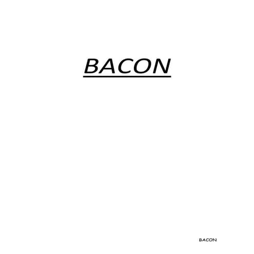 Bacon | PDF