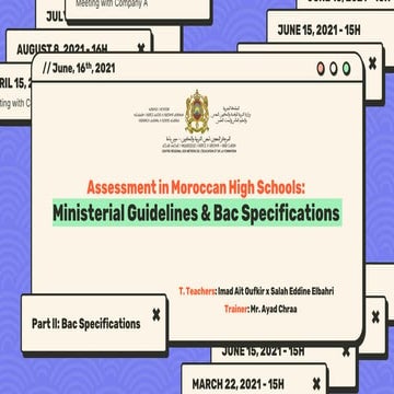 Bac specifications | PPTX