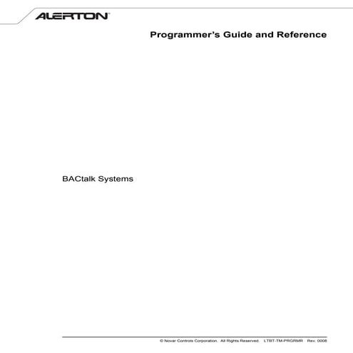Ba Ctalk Systems Programmers Guide & Reference | PDF | Computing | Technology & Computing