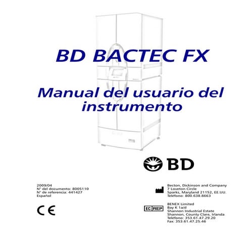 BD Bactec FX manual de usuario | PDF