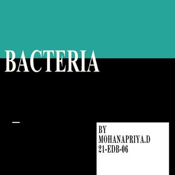 BACTERIA.pptx | Biological Sciences | Science