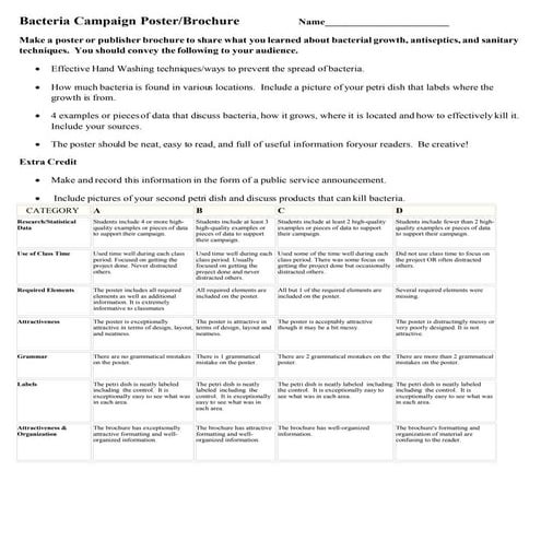 Poster rubric | DOC